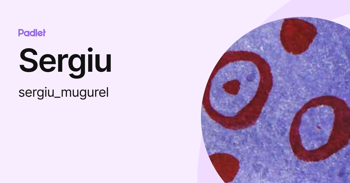 Sergiu (sergiu_mugurel) profile | Padlet