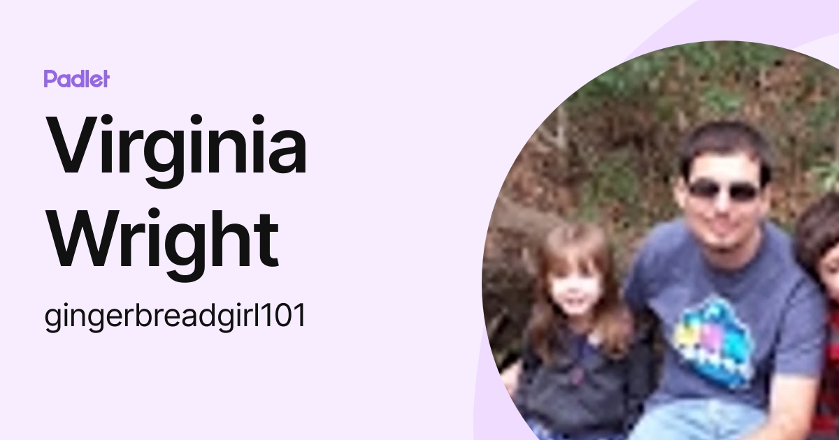 Virginia Wright (gingerbreadgirl101) profile | Padlet