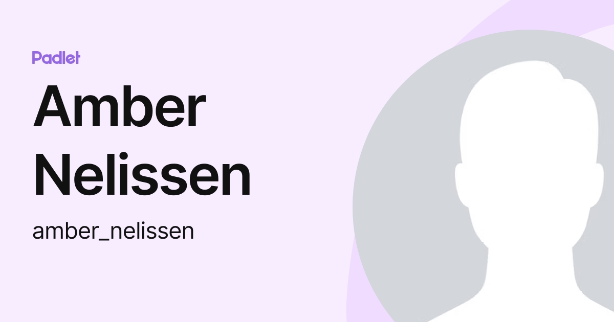 Amber Nelissen (amber_nelissen) profile | Padlet