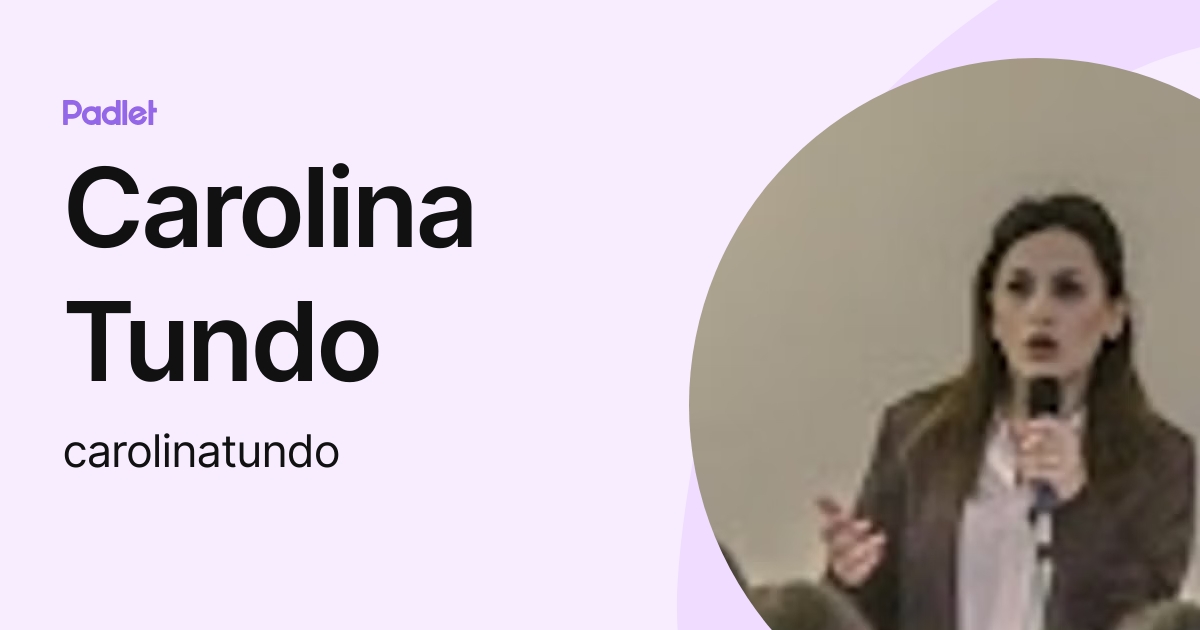 Carolina Tundo (carolinatundo) profile | Padlet