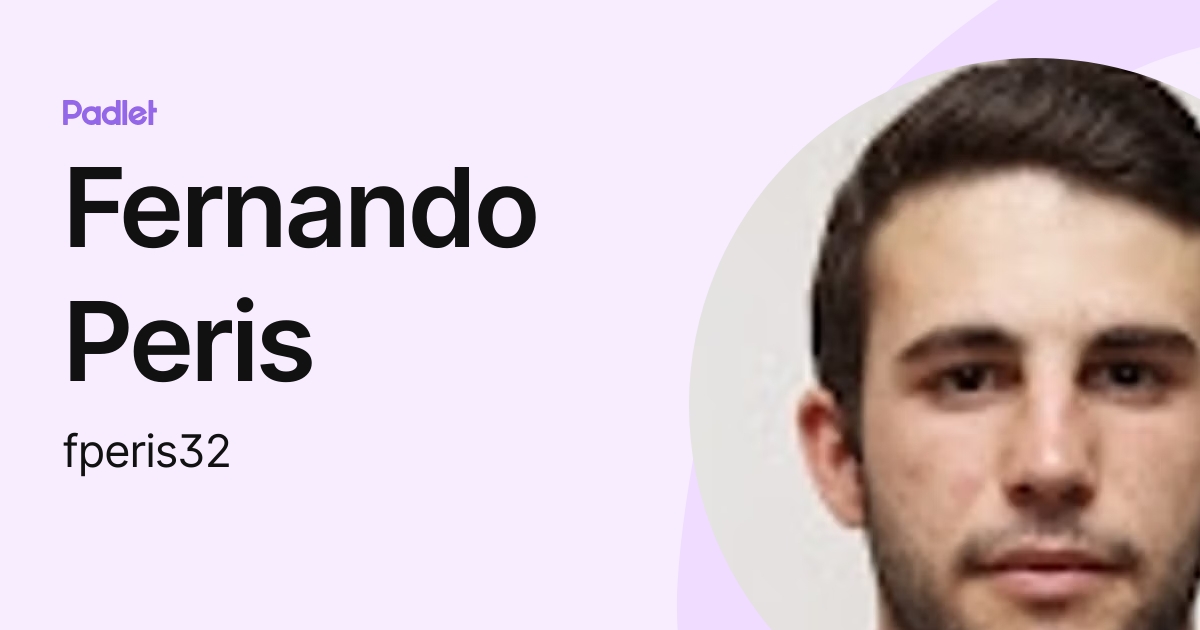 Fernando Peris (fperis32) profile | Padlet