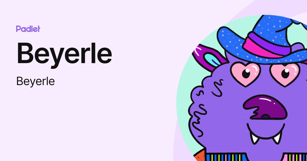 Beyerle (Beyerle) profile | Padlet