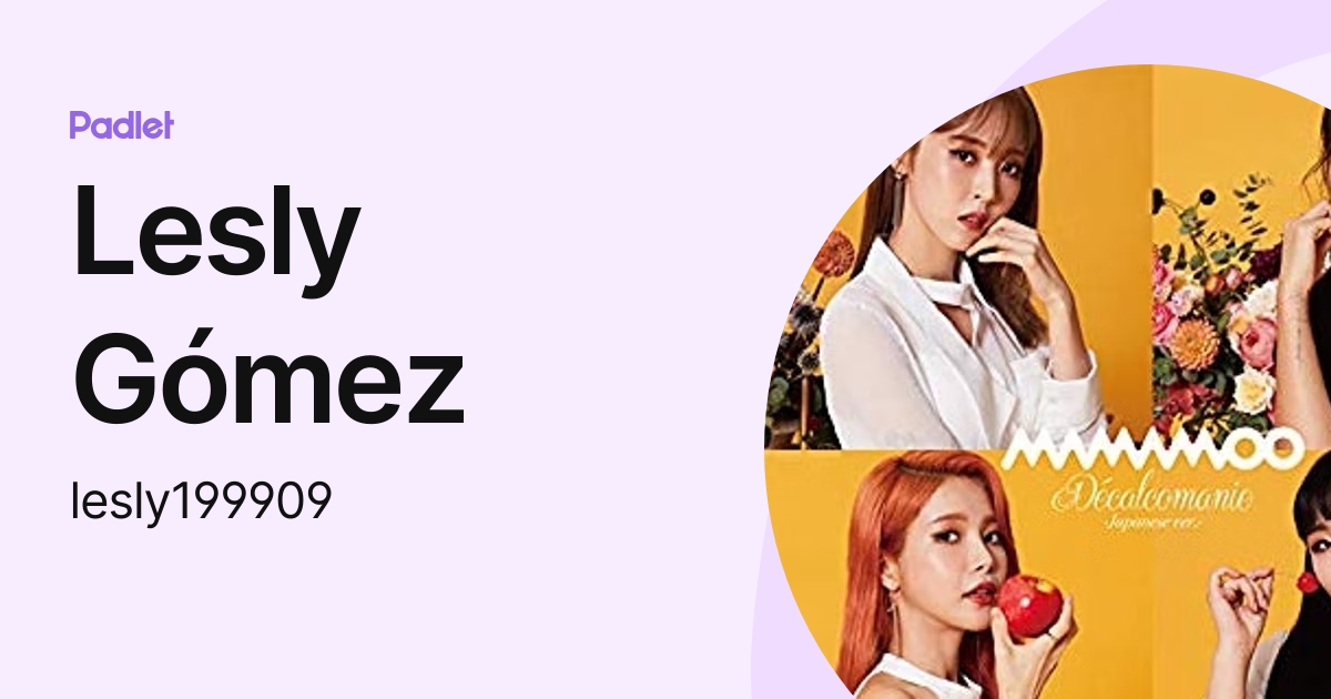 Lesly Gómez (lesly199909) profile | Padlet