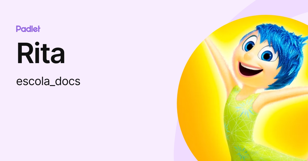 Rita (escola_docs) profile | Padlet