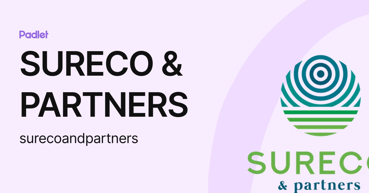 SURECO & PARTNERS (surecoandpartners) profile | Padlet