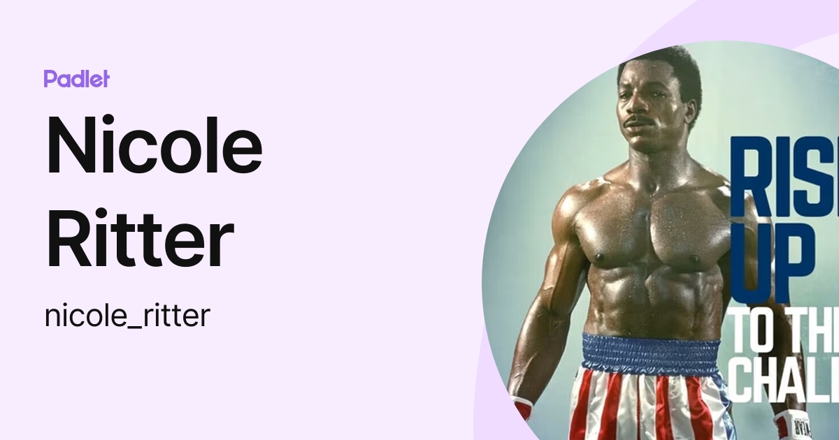 Nicole Ritter (nicole_ritter) profile | Padlet