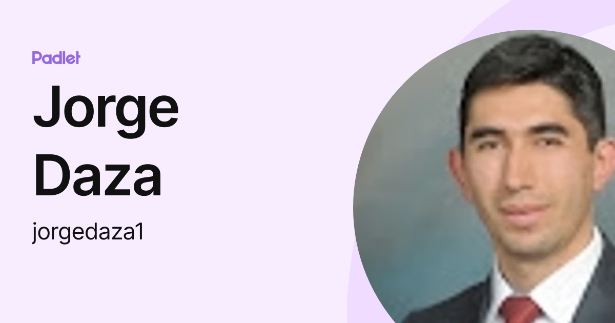 Jorge Daza (jorgedaza1) profile | Padlet