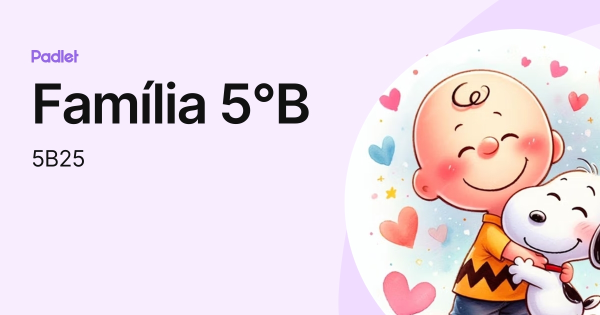Família 5°B (5B2024) profile | Padlet