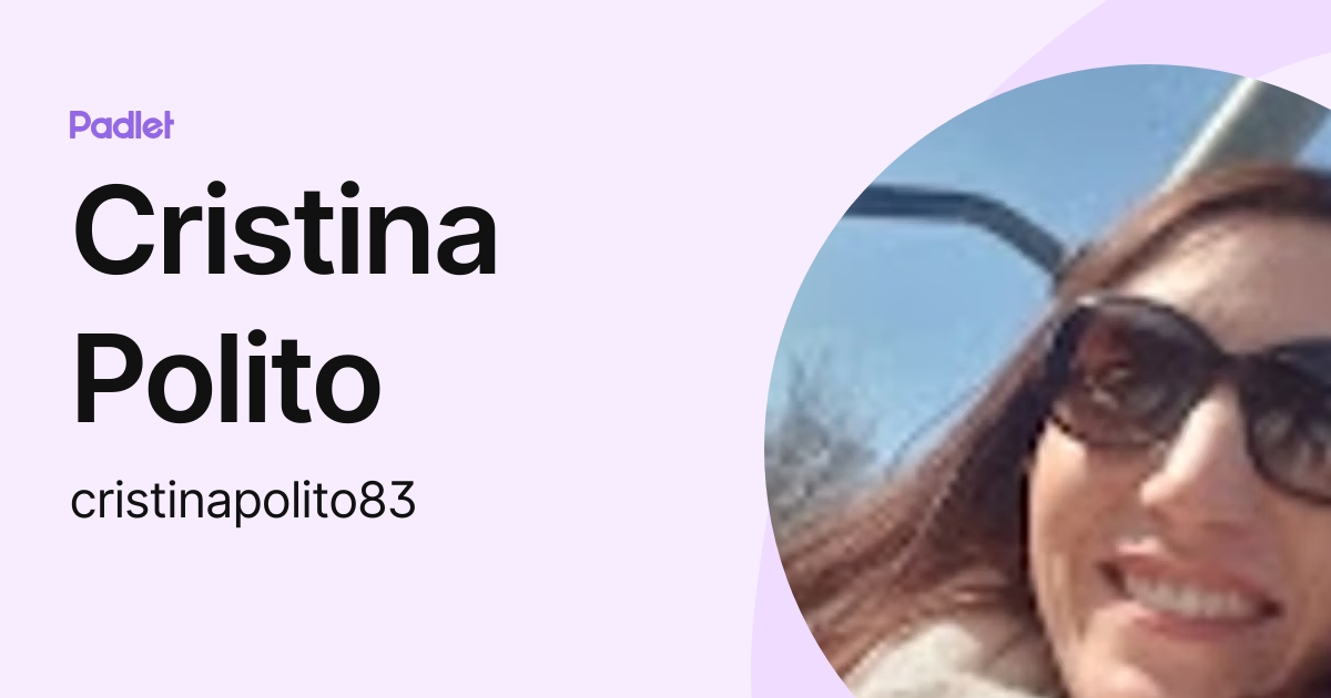 Cristina Polito (cristinapolito83) profile | Padlet