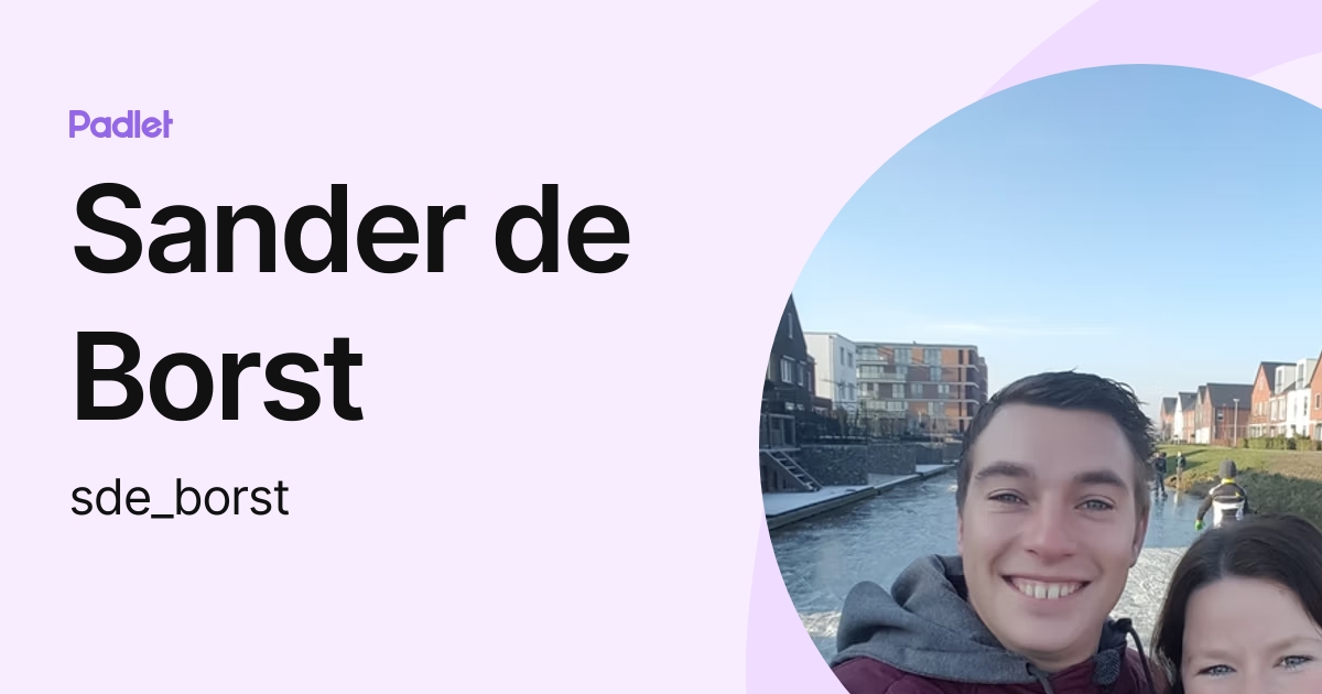 Sander de Borst (sde_borst) profile | Padlet