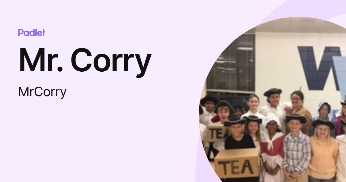 Mr. Corry (MrCorry) profile | Padlet