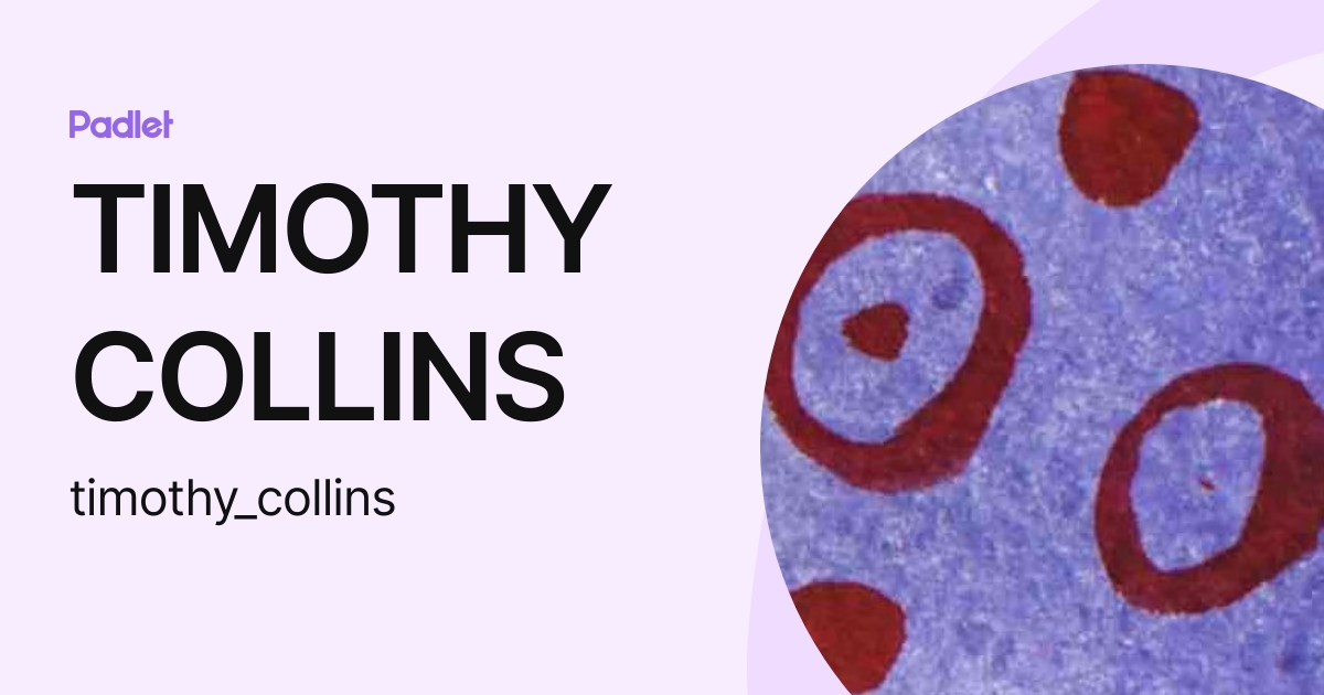 TIMOTHY COLLINS (timothy_collins) profile | Padlet
