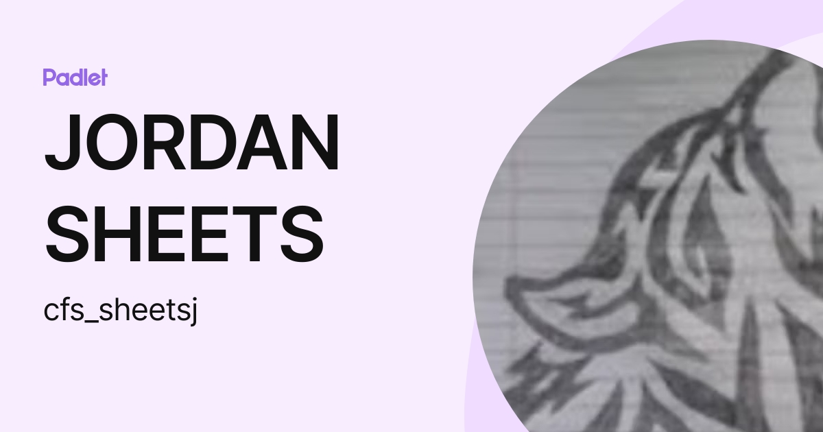 JORDAN SHEETS (cfs_sheetsj) profile | Padlet