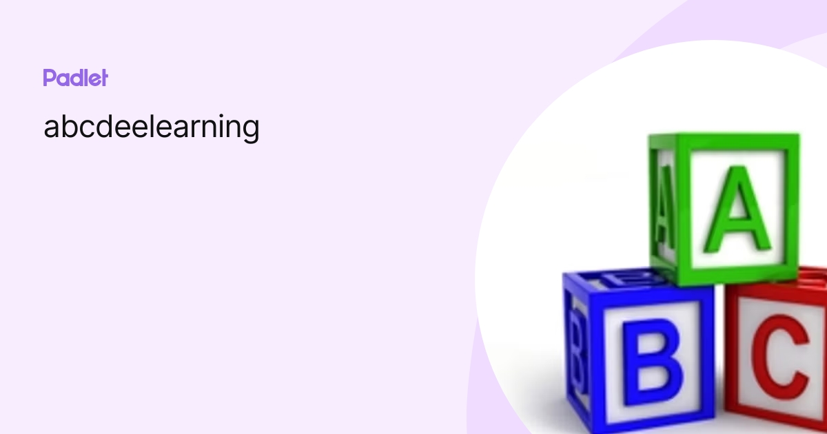 abcdeelearning profile | Padlet