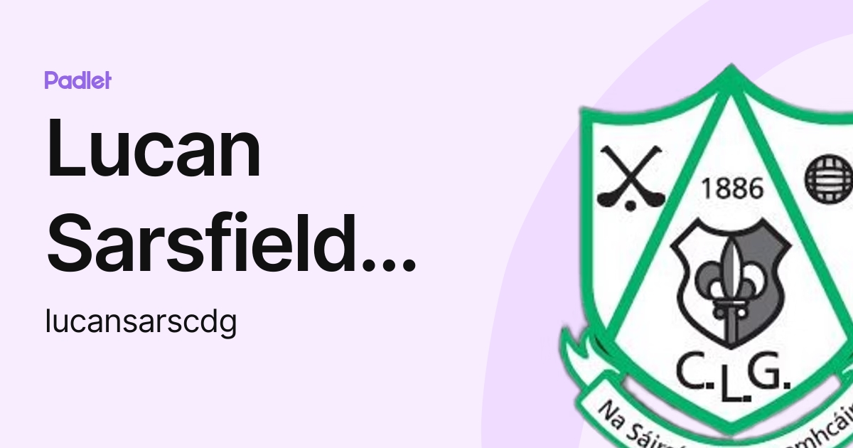 Lucan Sarsfields Coaching & Games Development (lucansarscdg) profile ...