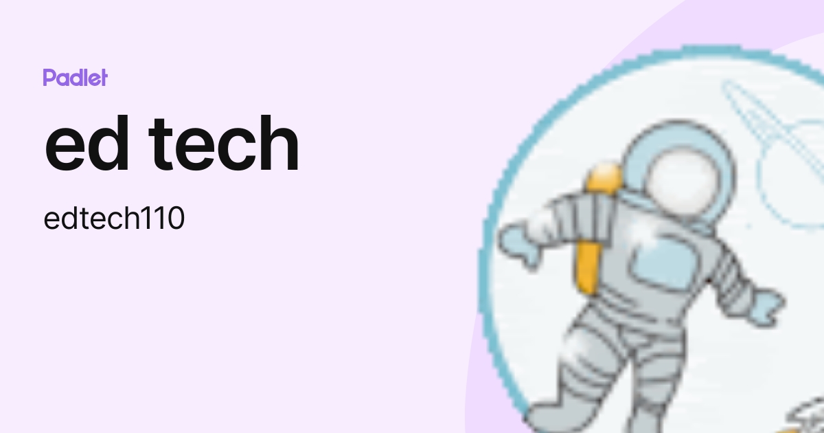 ed tech (edtech110) profile | Padlet