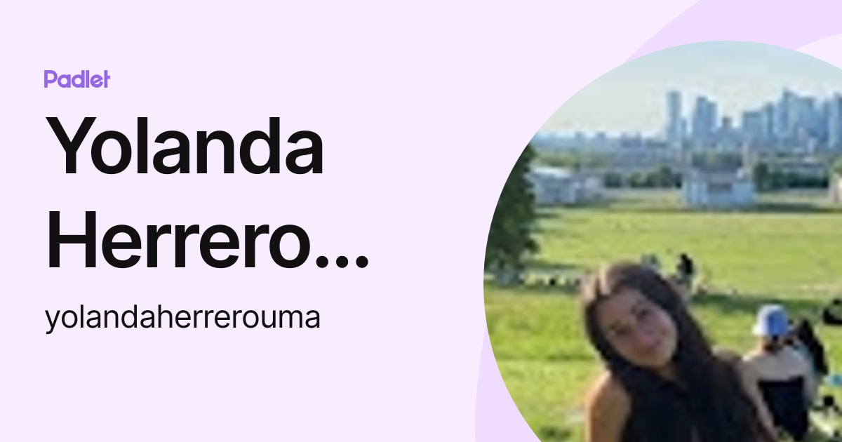 Yolanda Herrero Sánchez (yolandaherrerouma) profile | Padlet