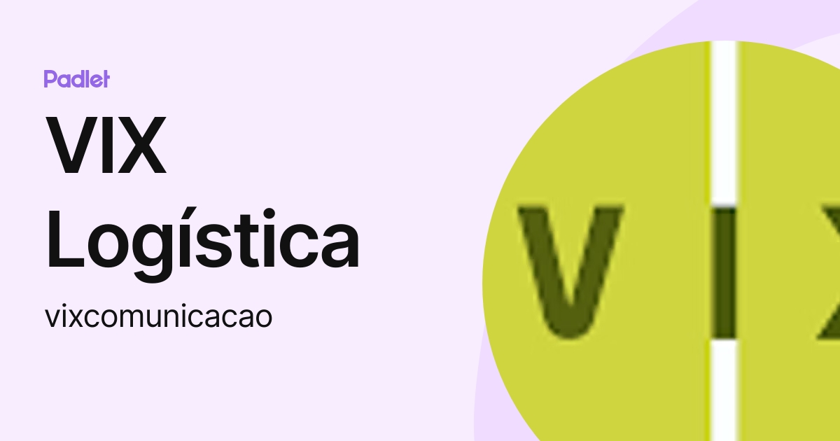 VIX Logística (vixcomunicacao) profile | Padlet