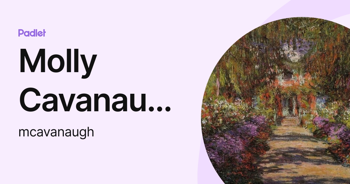 Molly Cavanaugh (mcavanaugh) profile | Padlet