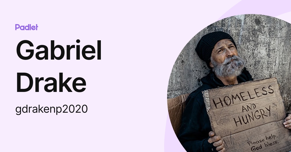 Gabriel Drake (gdrakenp2020) profile | Padlet