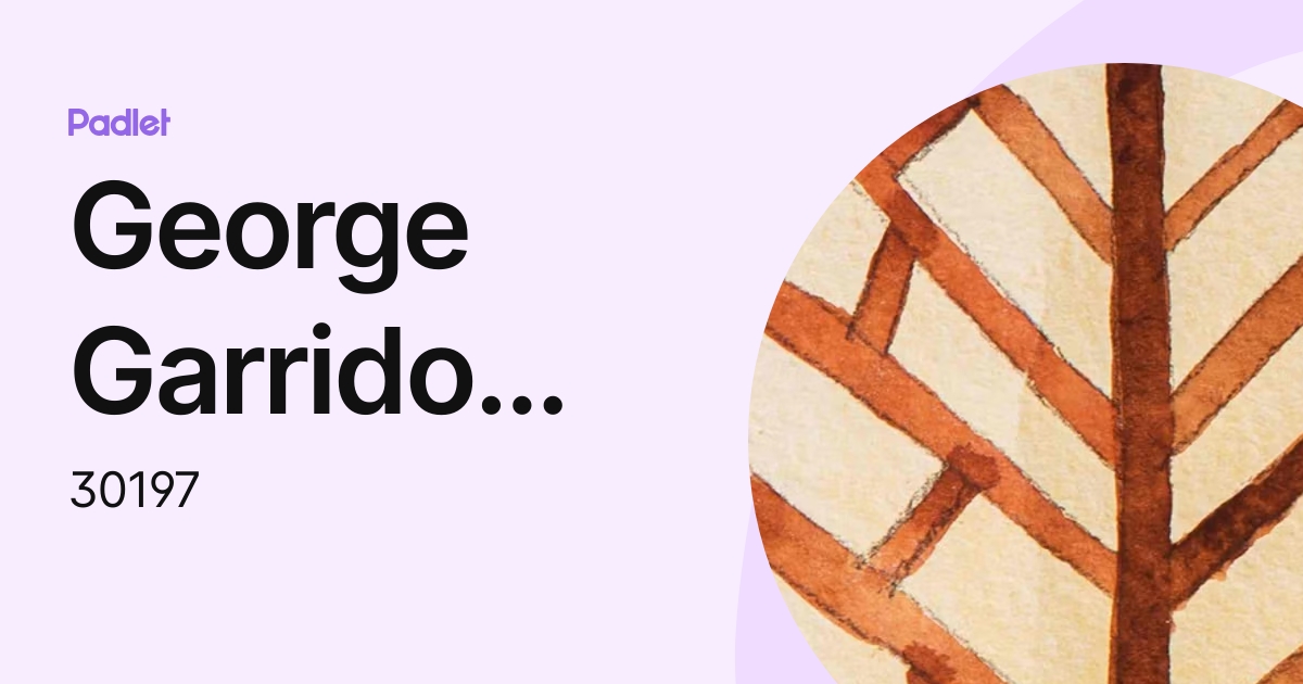 George Garrido Linares (30197) profile | Padlet