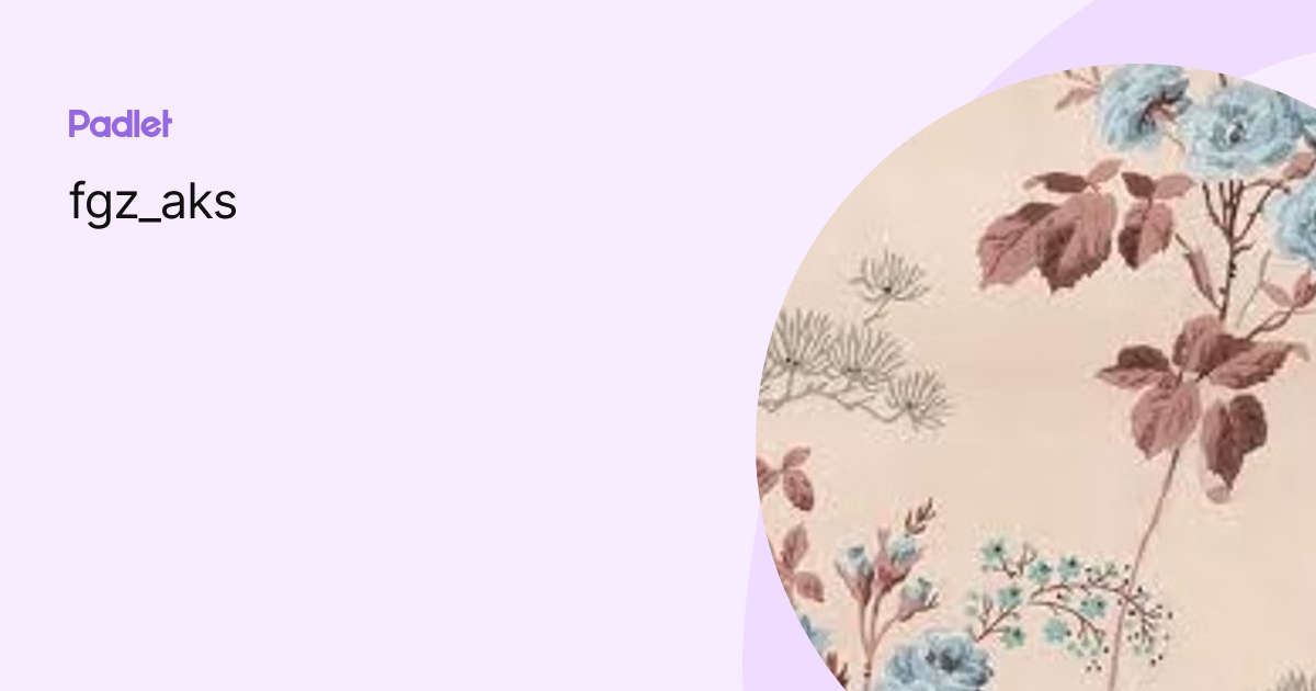 fgz_aks profile | Padlet