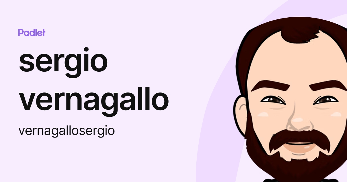 Profilo sergio vernagallo (vernagallosergio) | Padlet