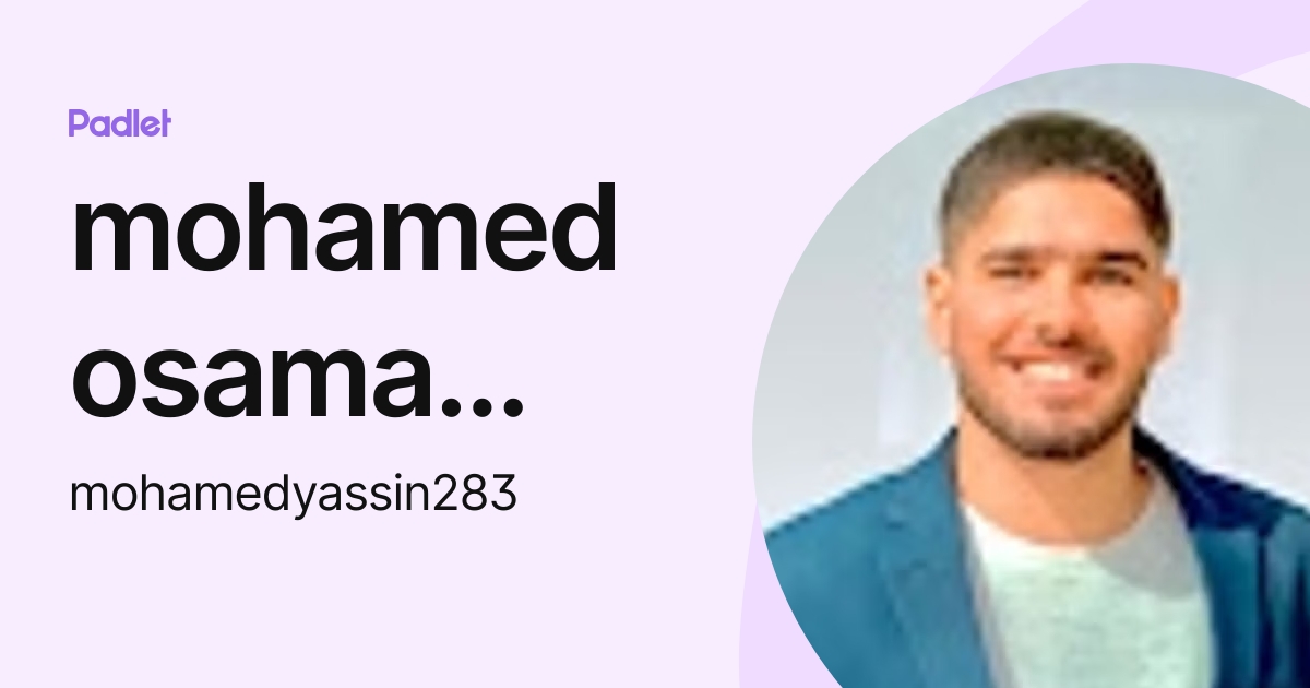 mohamed osama artist (mohamedyassin283) profile | Padlet