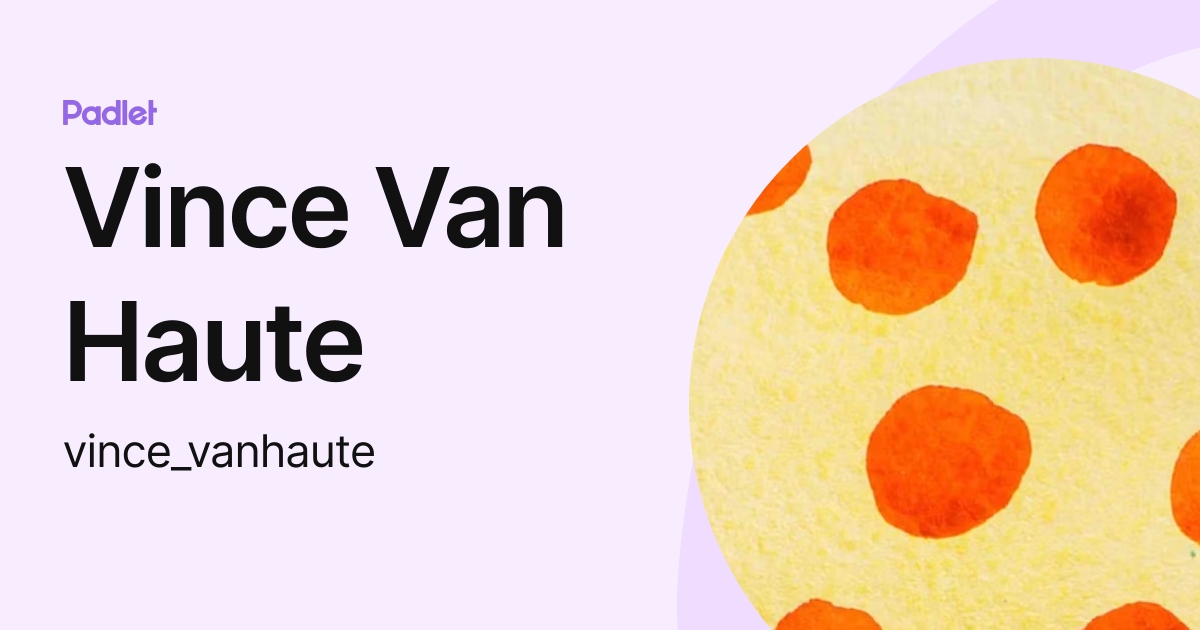 Vince Van Haute (vince_vanhaute) profile | Padlet