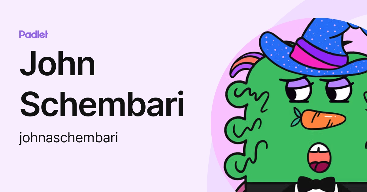 John Schembari (johnaschembari) profile | Padlet