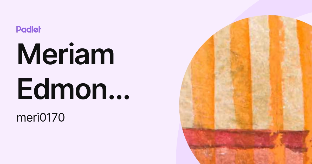 Meriam Edmon Goriel 7C Kragelundskolen (meri0170) profile | Padlet