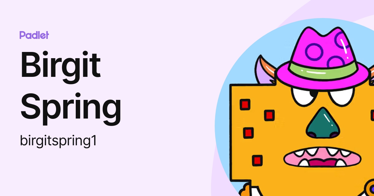 Birgit Spring (birgitspring1) profile | Padlet