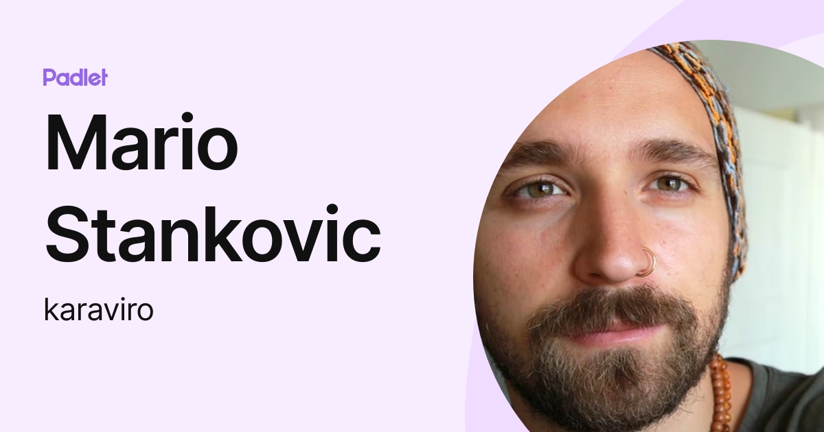 Mario Stankovic (karaviro) profile | Padlet