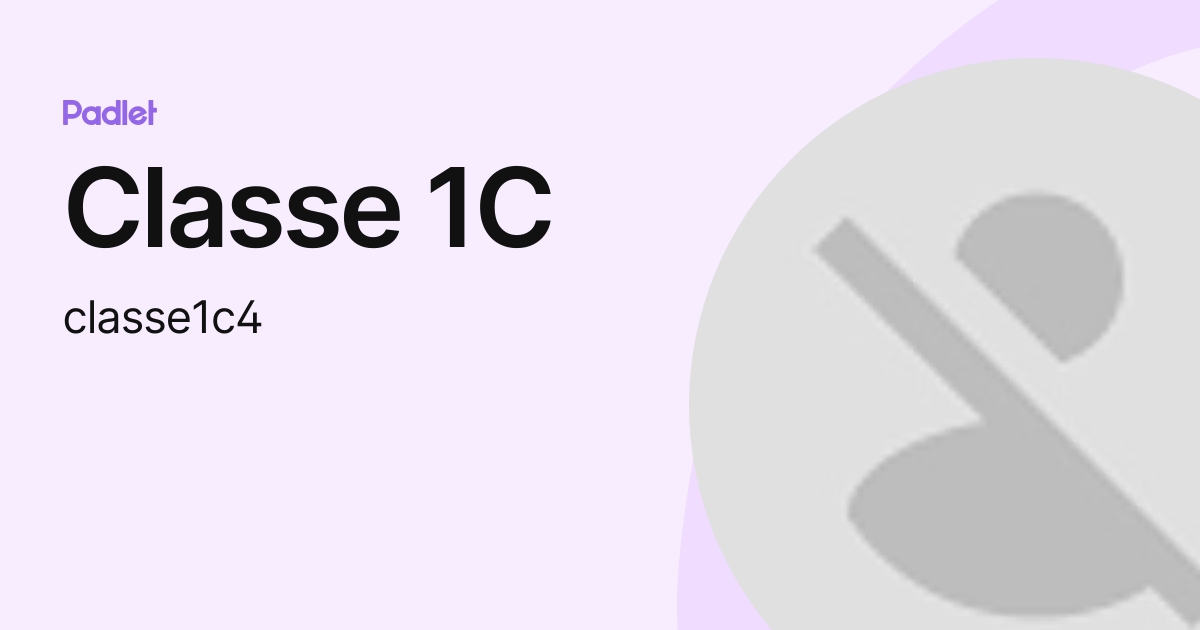 Classe 1C (classe1c4) profile | Padlet