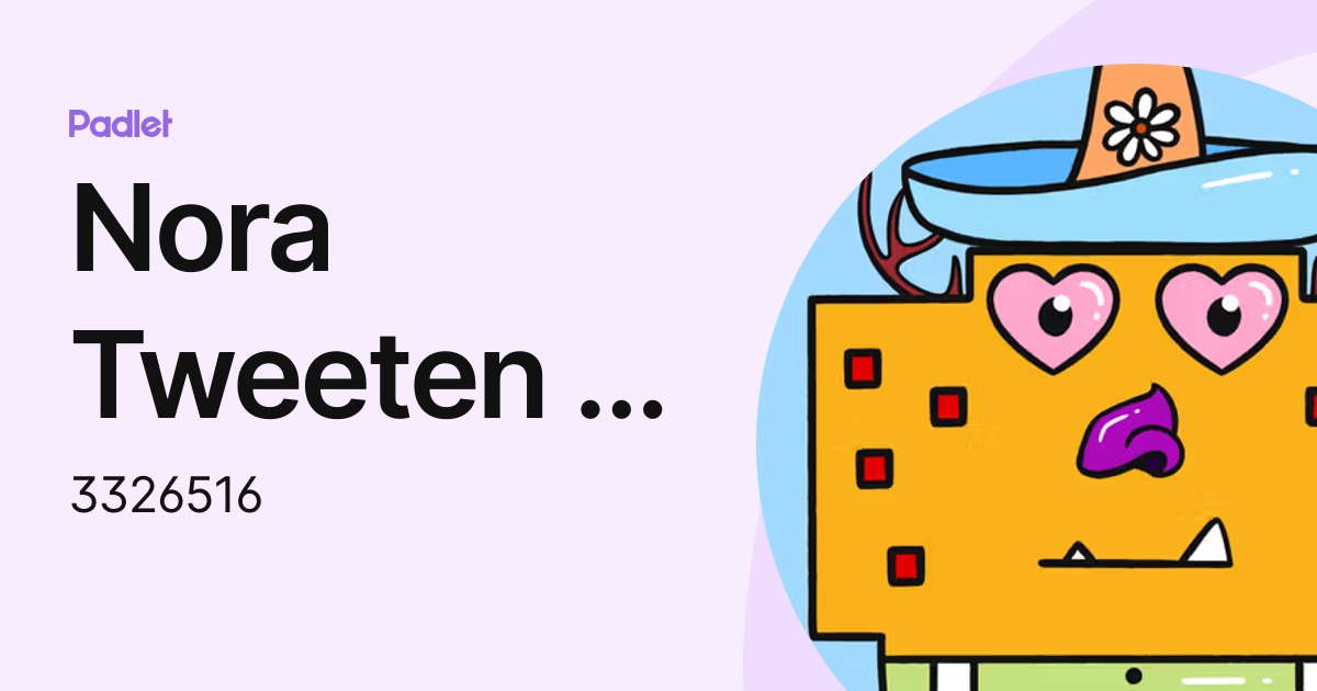 Nora Tweeten - Grade 11 (3326516) profile | Padlet