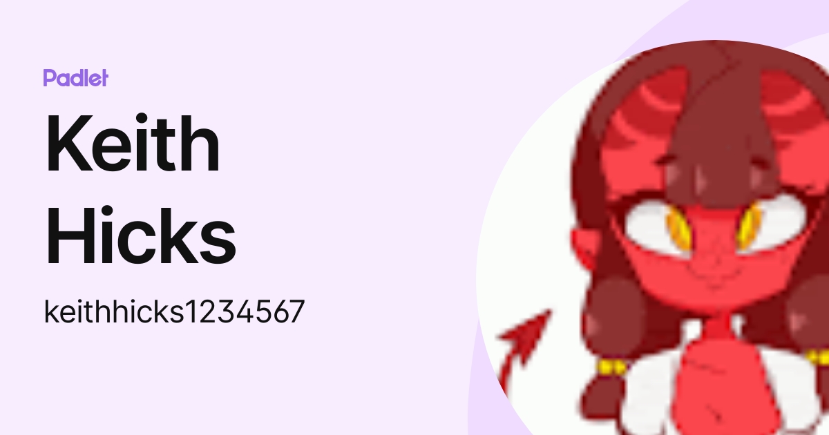 Keith Hicks (keithhicks1234567) profile | Padlet