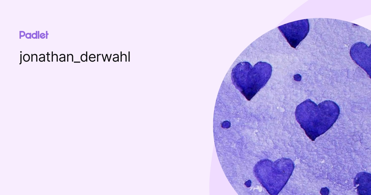 jonathan_derwahl profile | Padlet