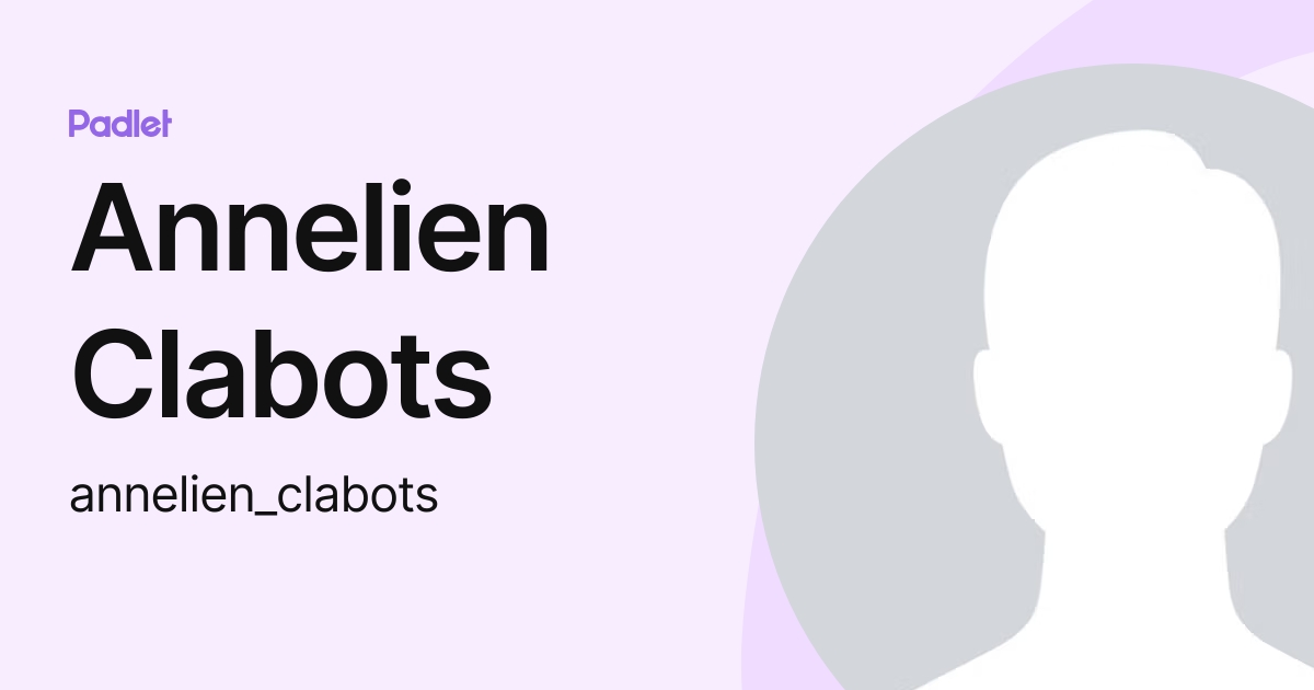 Annelien Clabots (annelien_clabots) profile | Padlet