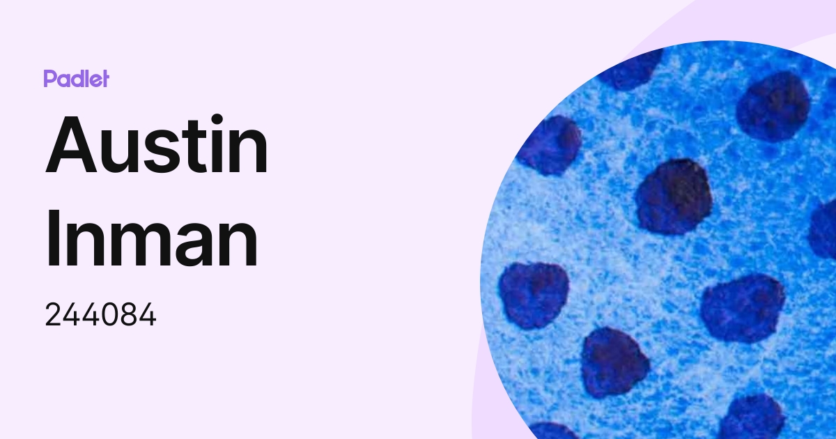 Austin Inman (244084) profile | Padlet