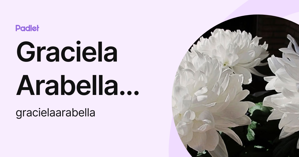 Graciela Arabella Díaz Murgas (gracielaarabella) profile | Padlet