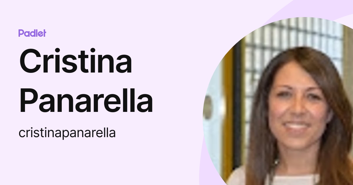 Cristina Panarella (cristinapanarella) profile | Padlet