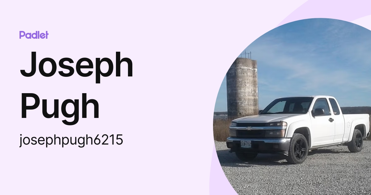 Joseph Pugh (josephpugh6215) profile | Padlet