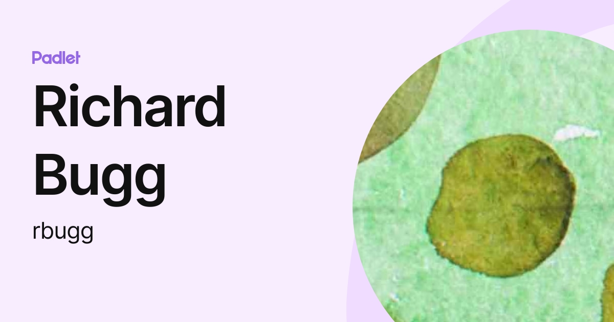 Richard Bugg (rbugg) profile | Padlet