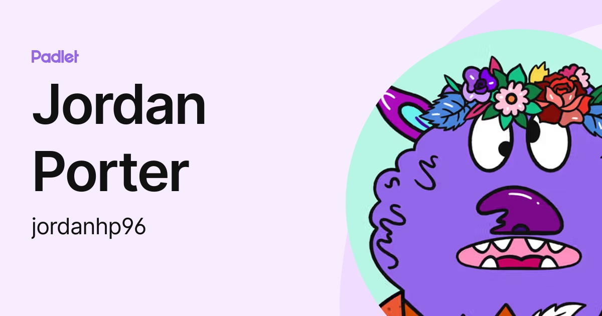 Jordan Porter (jordanhp96) profile | Padlet