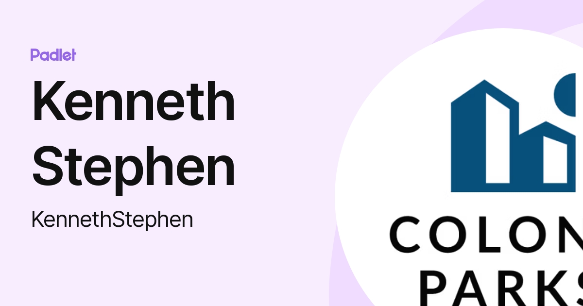 Kenneth Stephen (KennethStephen) profile | Padlet