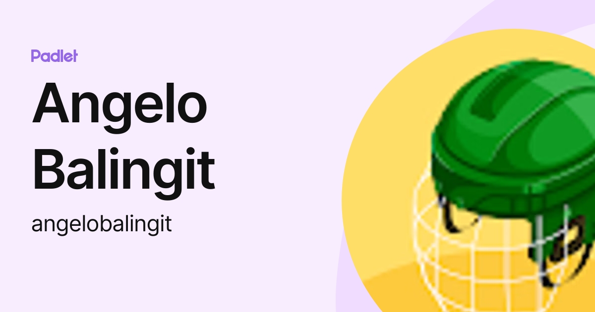 Angelo Balingit (angelobalingit) profile | Padlet