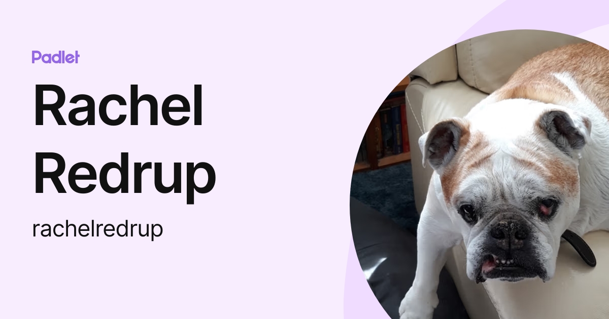 Rachel Redrup (rmjredrup) profile | Padlet
