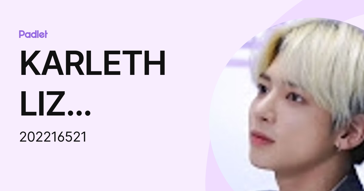 KARLETH LIZ CONDORI SANCHEZ (202216521) profile | Padlet