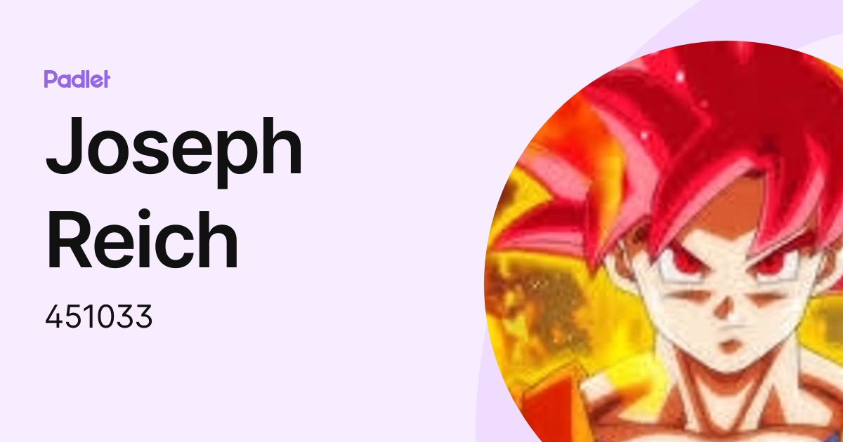 Joseph Reich (451033) profile | Padlet
