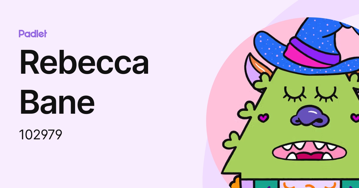 Rebecca Bane (102979) profile | Padlet